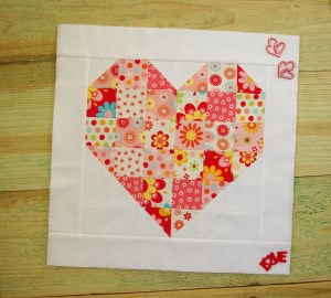 Scrappy Heart Block Tutorial – Monday Morning Designs