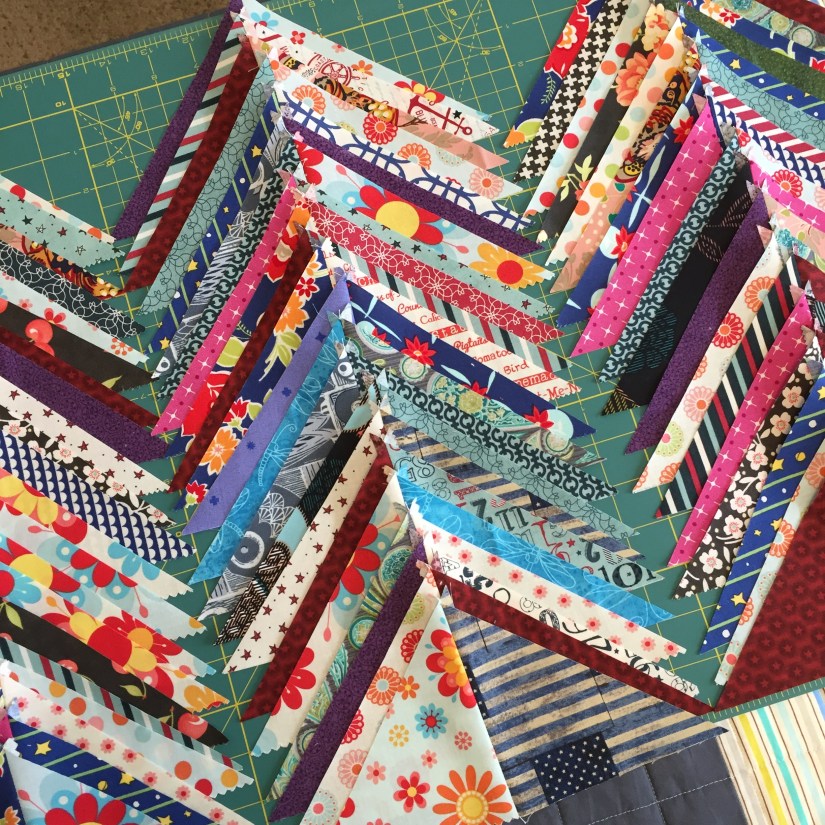 Scrappy Four Patch Charm Quilt – Monday Morning Designs