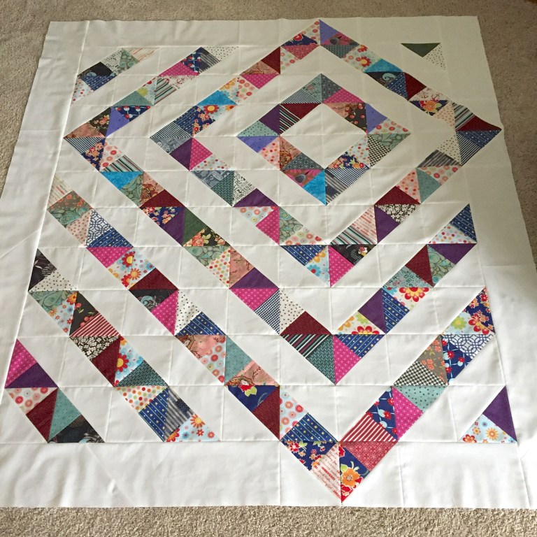 Scrappy Four Patch Charm Quilt – Monday Morning Designs