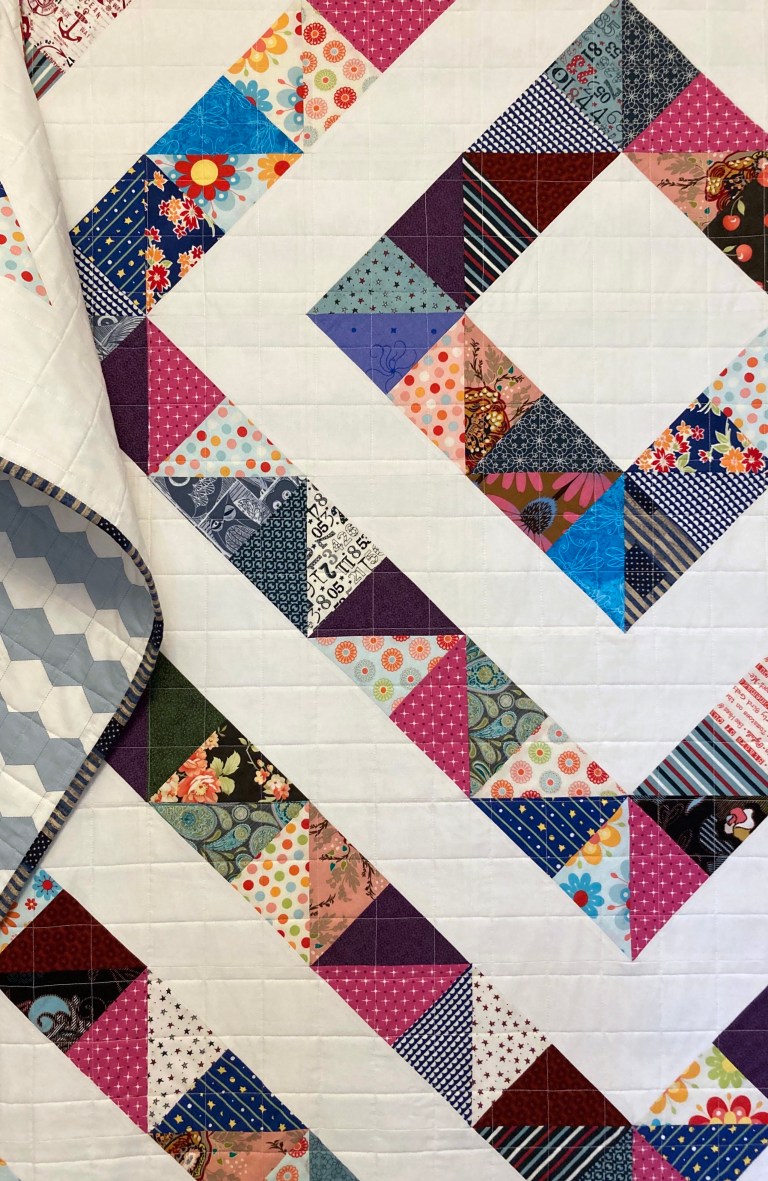 Scrappy Four Patch Charm Quilt – Monday Morning Designs