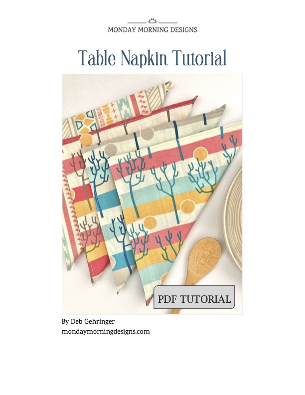 Table Napkin Tutorial – Monday Morning Designs