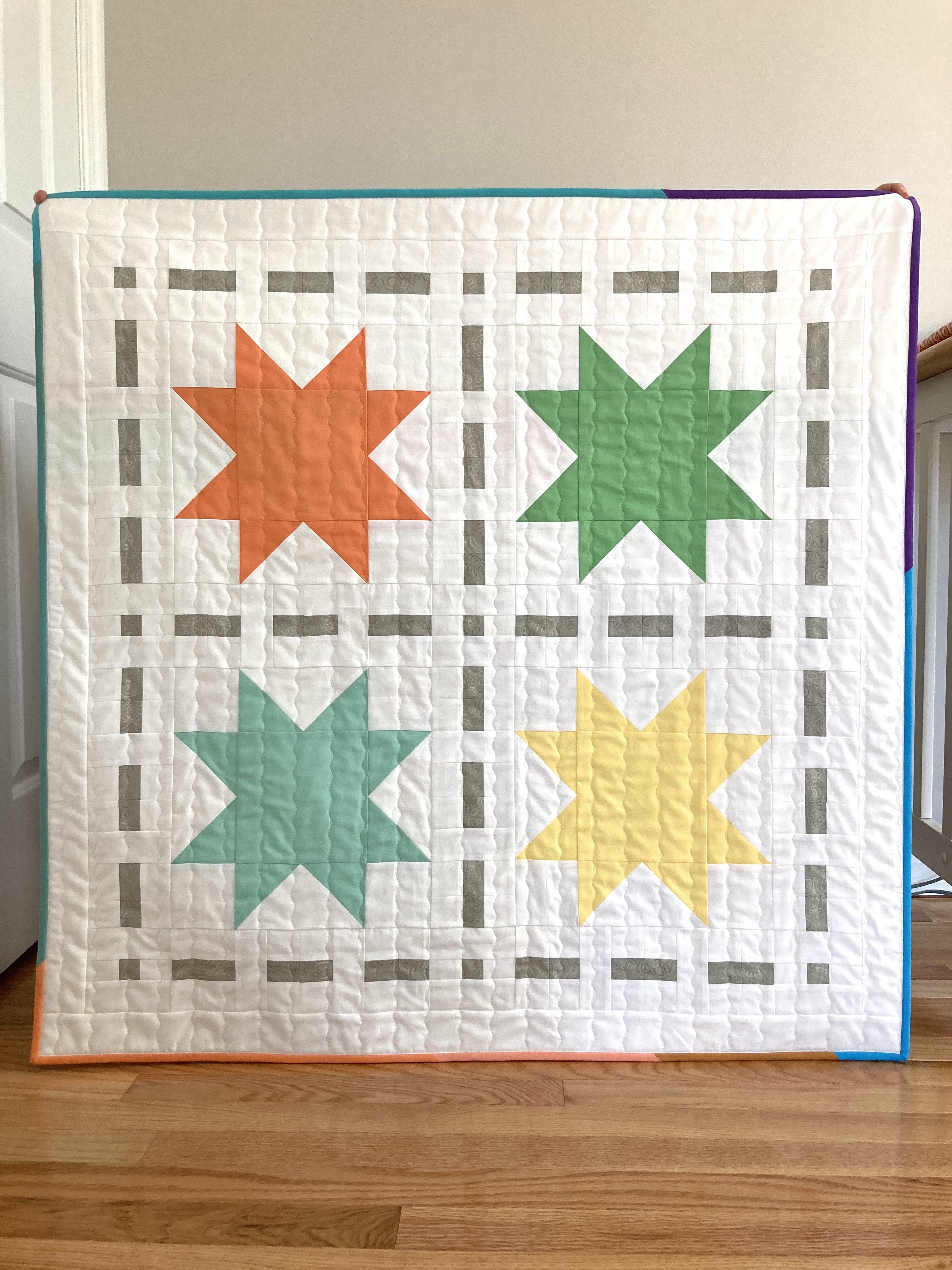 Stitches & Stars Baby Quilt Finish – Monday Morning Designs