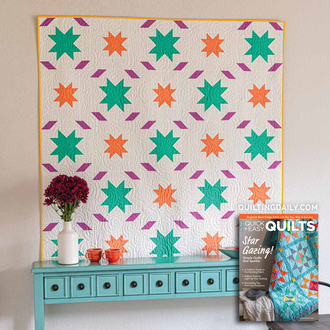 Starry Duet Quilt Published in Quick + Easy Quilts Winter 2026 Issue ...